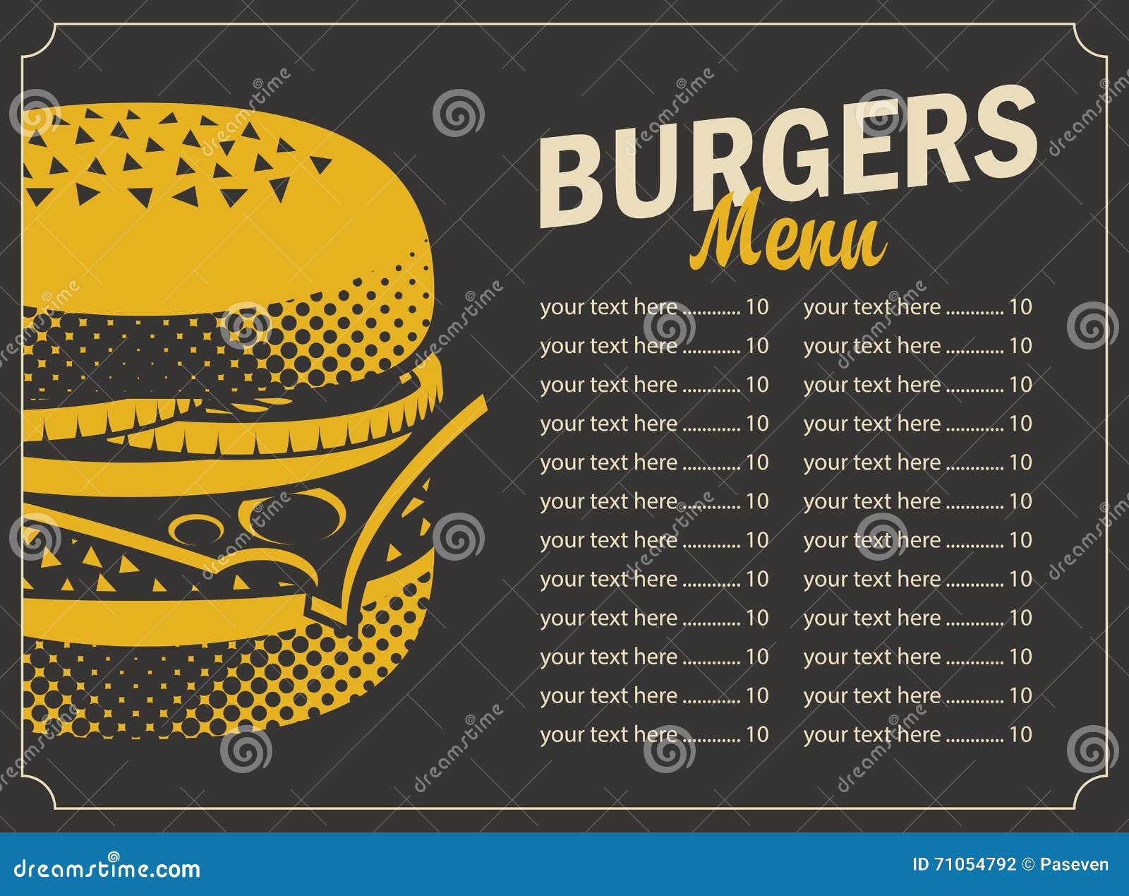 Tabela De Preços De Hambúrguer - BRAINCP