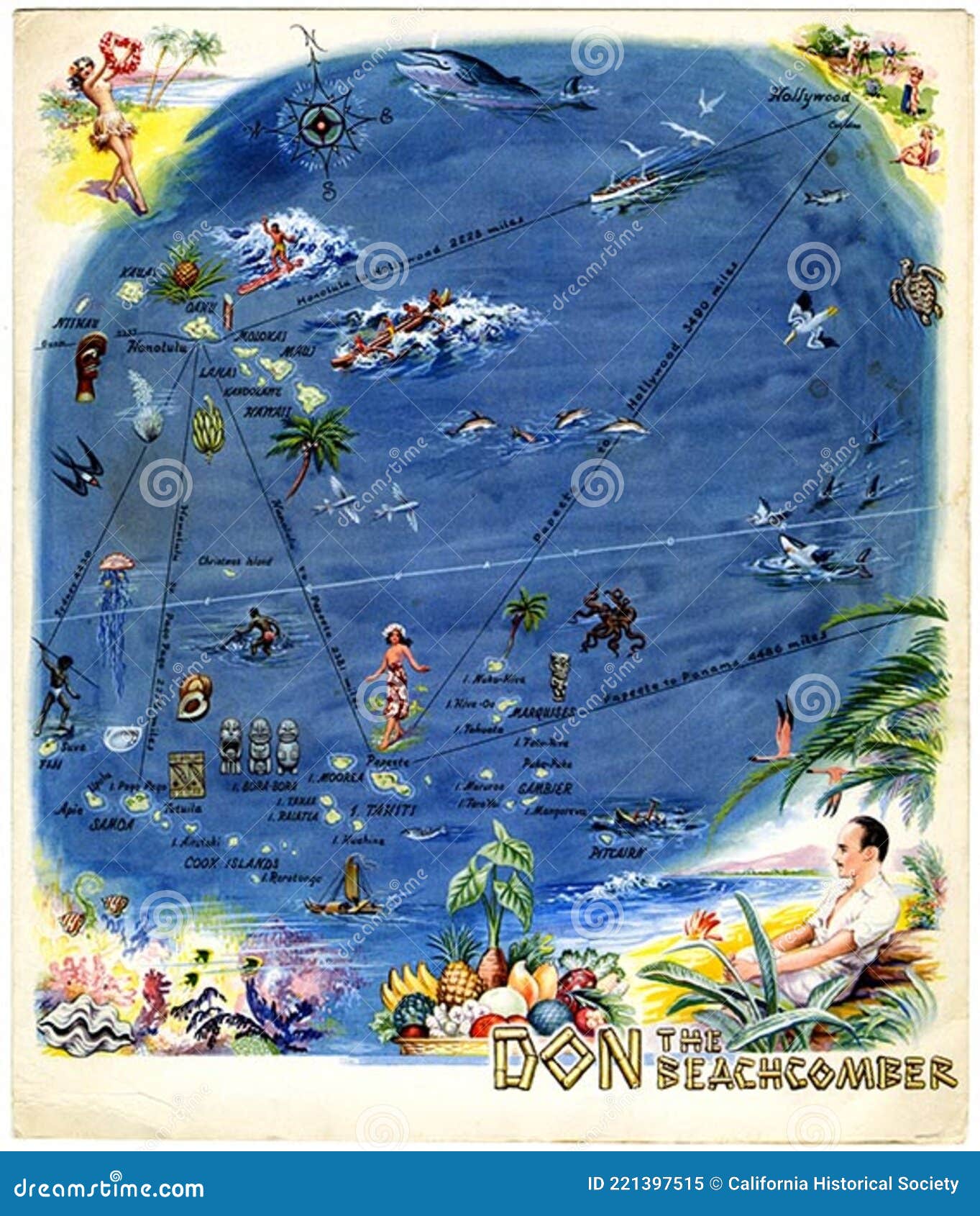 Menu, Don The Beachcomber, Hollywood [cover] Picture. Image: 221397515