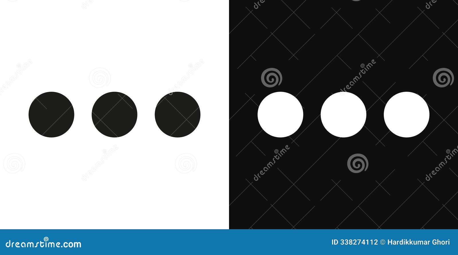 Menu Dots Icon Set. More Apps Vector Symbol Stock Vector - Illustration ...