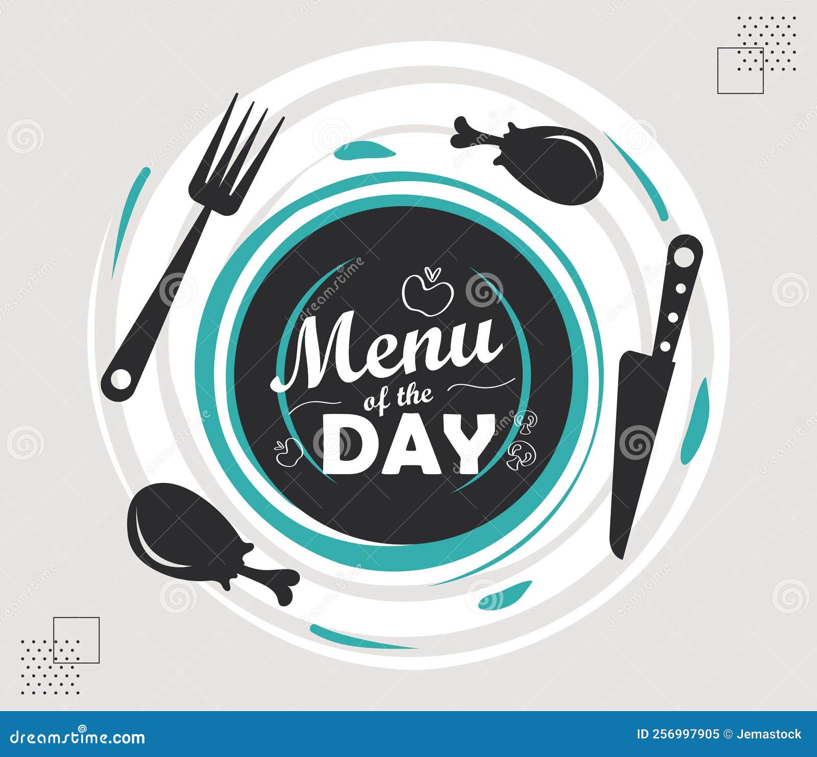 Menu du jour lettrage illustration de vecteur. Illustration of vecteur ...