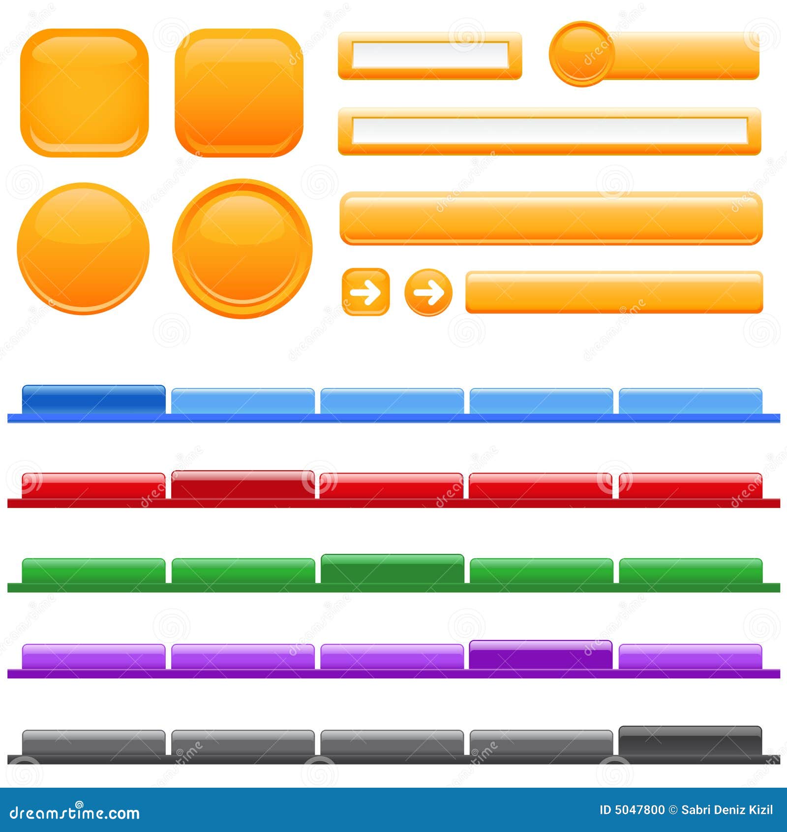 Menu e tasto di Web site illustrazione vettoriale. Illustrazione di ...