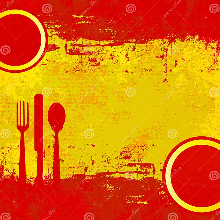Menu espanhol ilustração do vetor. Ilustração de vermelho - 19510479