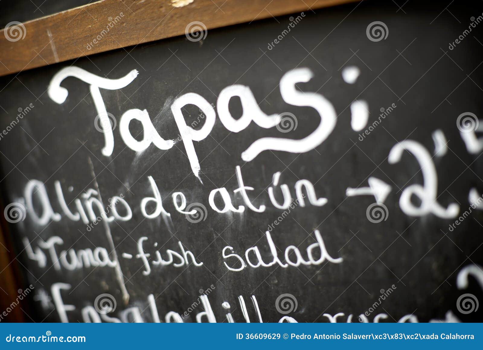 Menu espanhol imagem de stock. Imagem de loja, alimento - 36609629