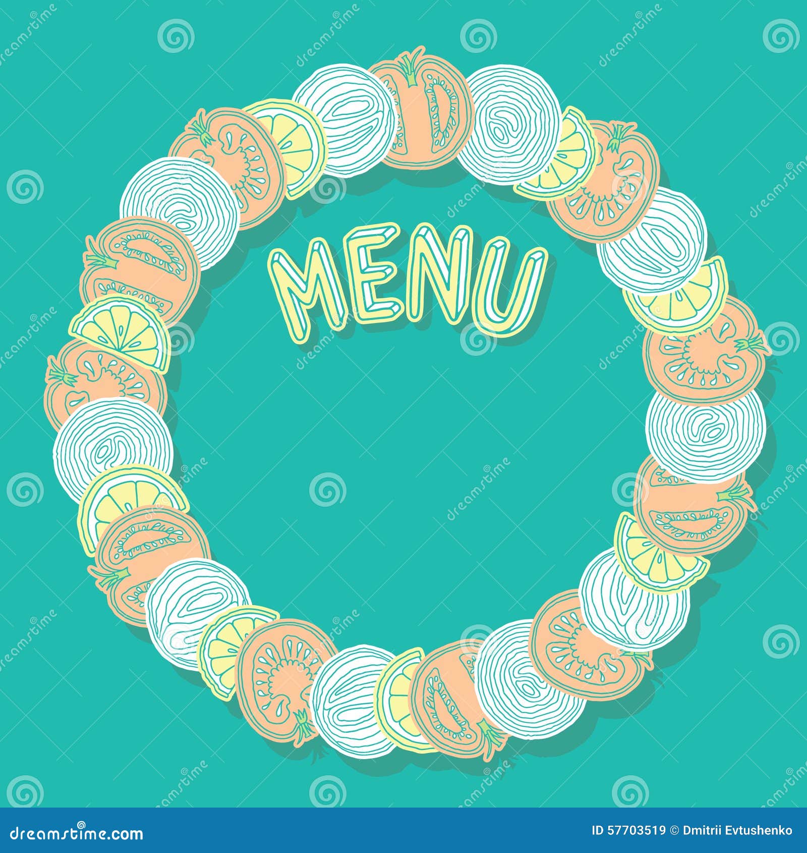 Menu frame 1 stock illustration. Illustration of grilled - 57703519