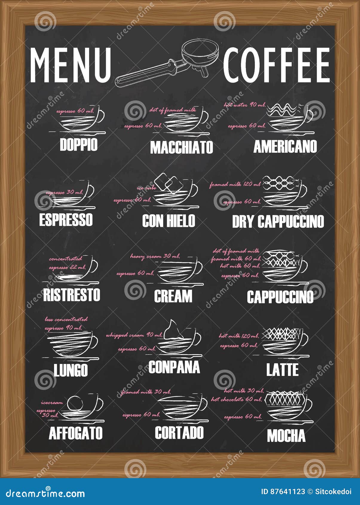 Menu Hand Written Word Isolated On White. Calligraphy Lettering Vector ...