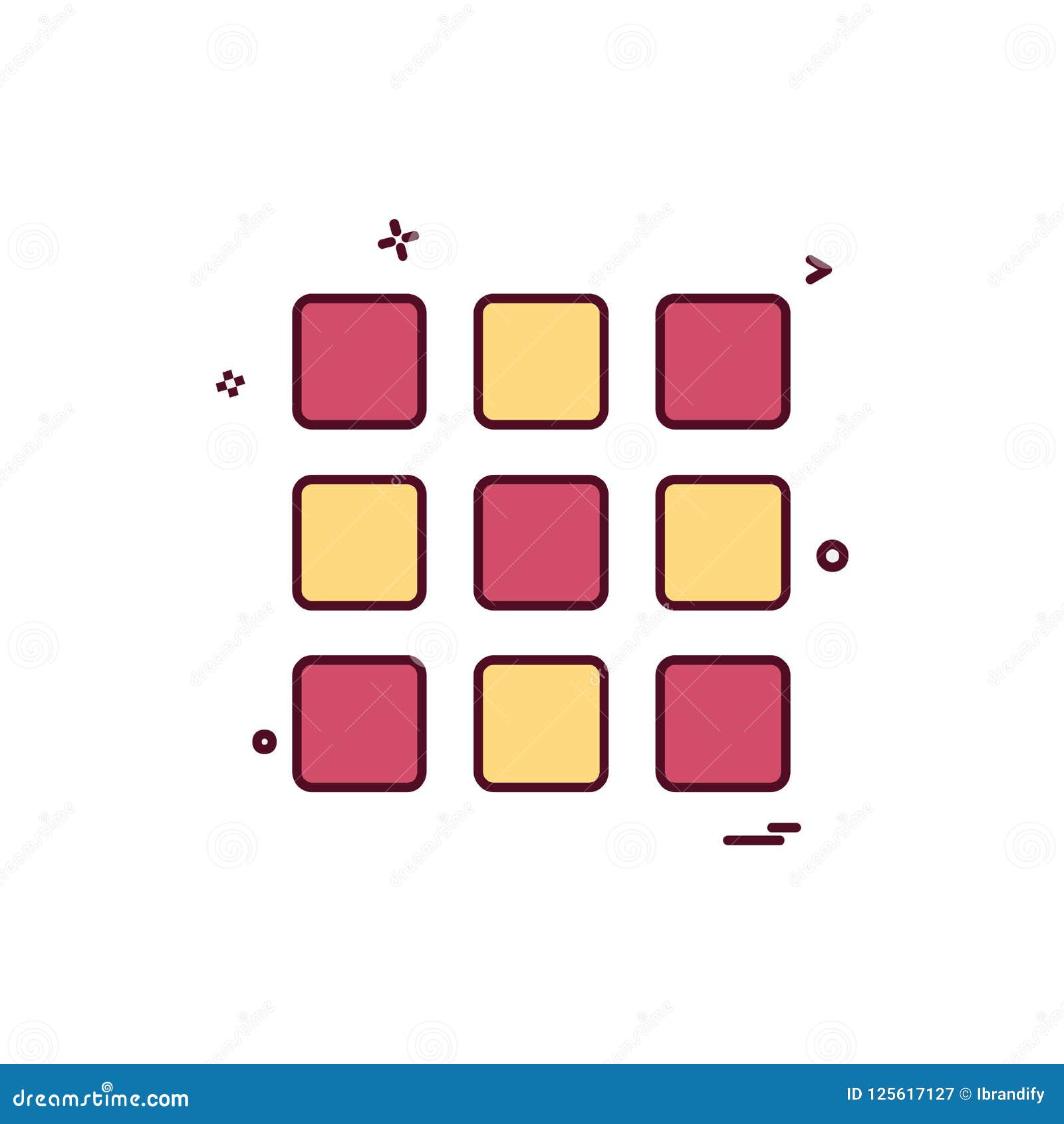 Menu icon design vector stock vector. Illustration of graphic - 125617127