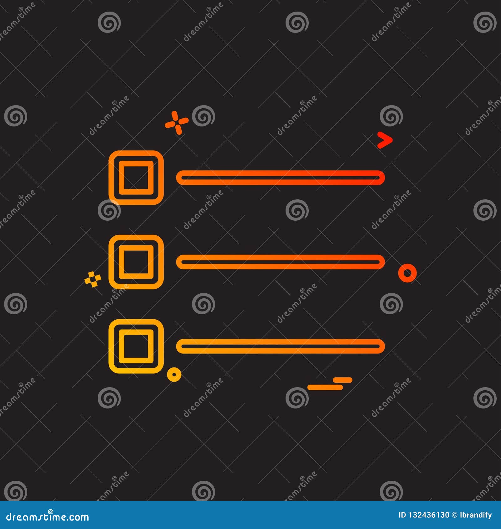 Menu icon design vector stock vector. Illustration of element - 132436130