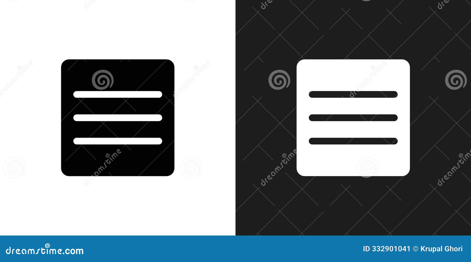 Menu icon logo set vector stock vector. Illustration of application ...