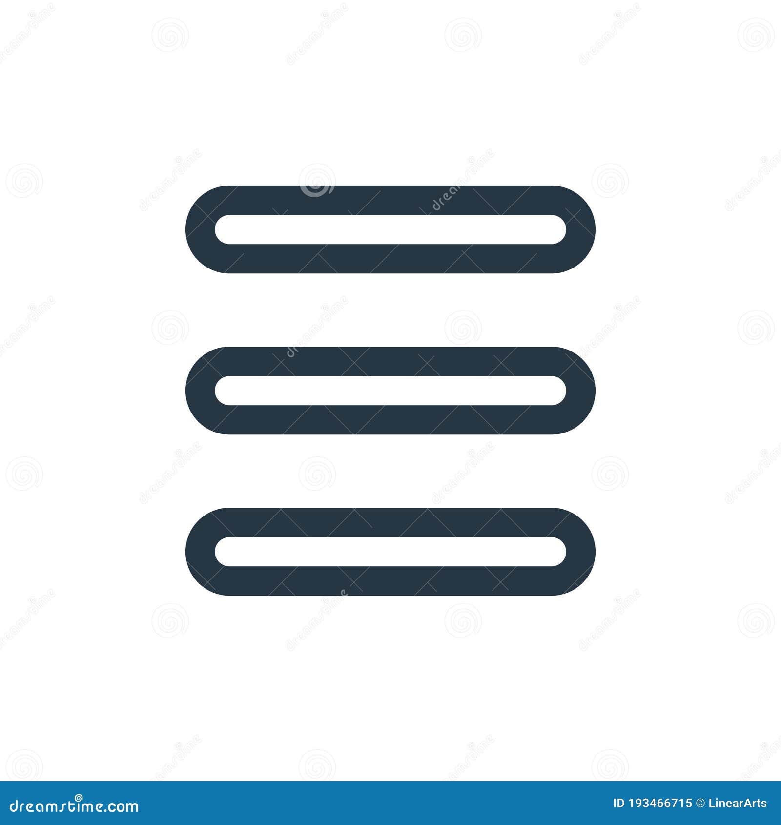 Menu Icon Vector from Ecommerce User Interface Concept. Thin Line ...