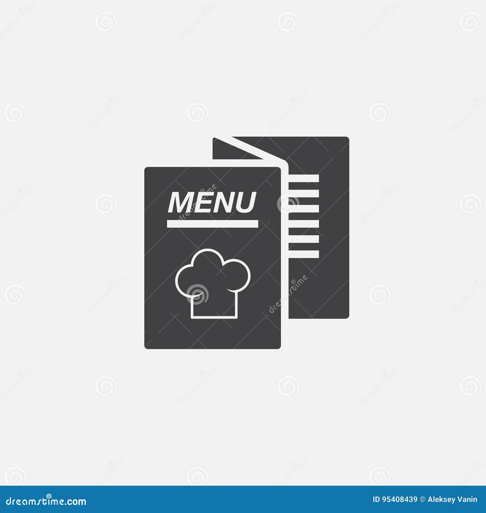 Menu Icon Vector Isolated on White Stock Vector - Illustration of meal ...