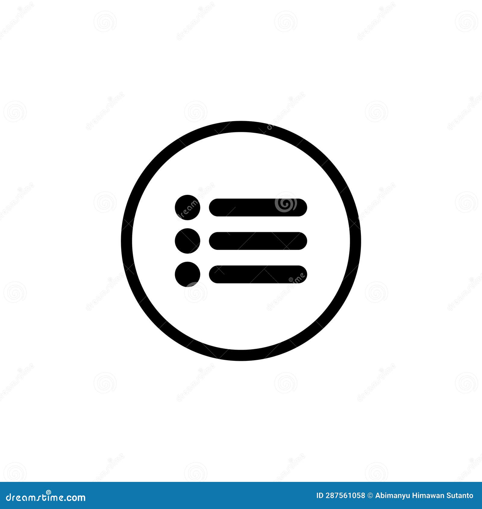 Menu icon vector stock illustration. Illustration of message - 287561058