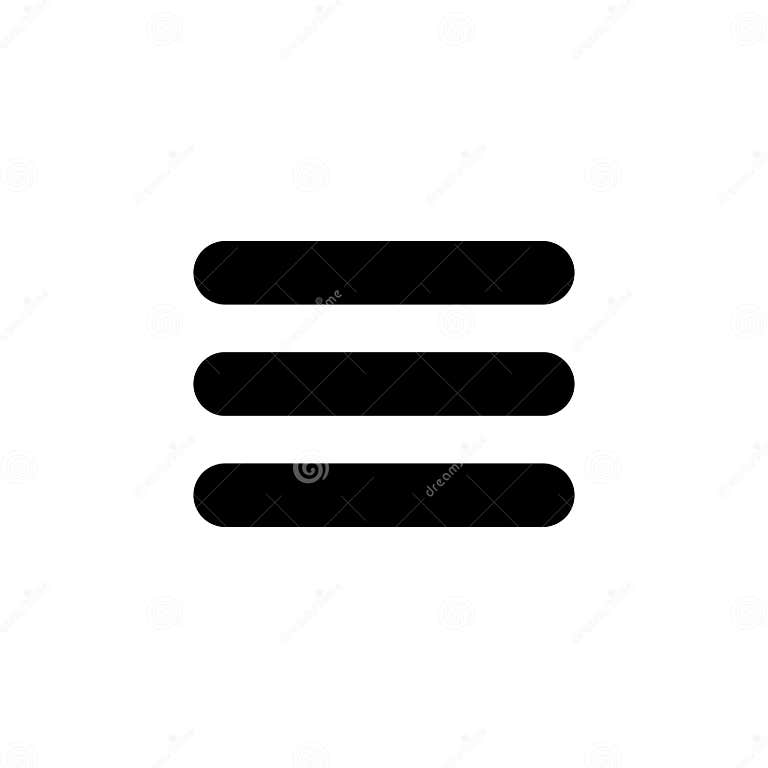 Menu Icon. Web Menu Icon. Hamburger Menu Symbol Stock Vector ...