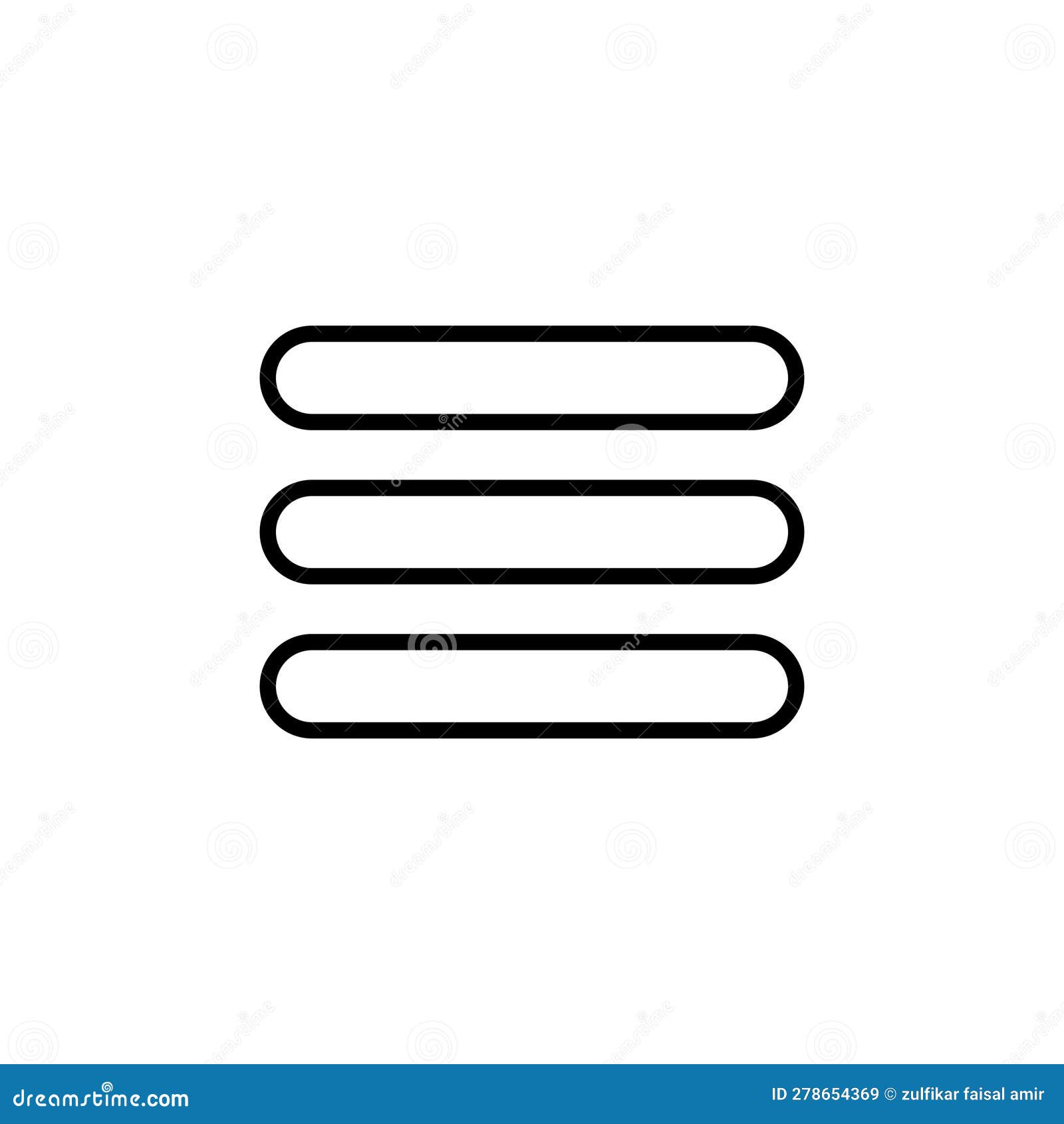 Menu Icon . Web Menu Icon. Hamburger Menu Symbol Stock Illustration ...