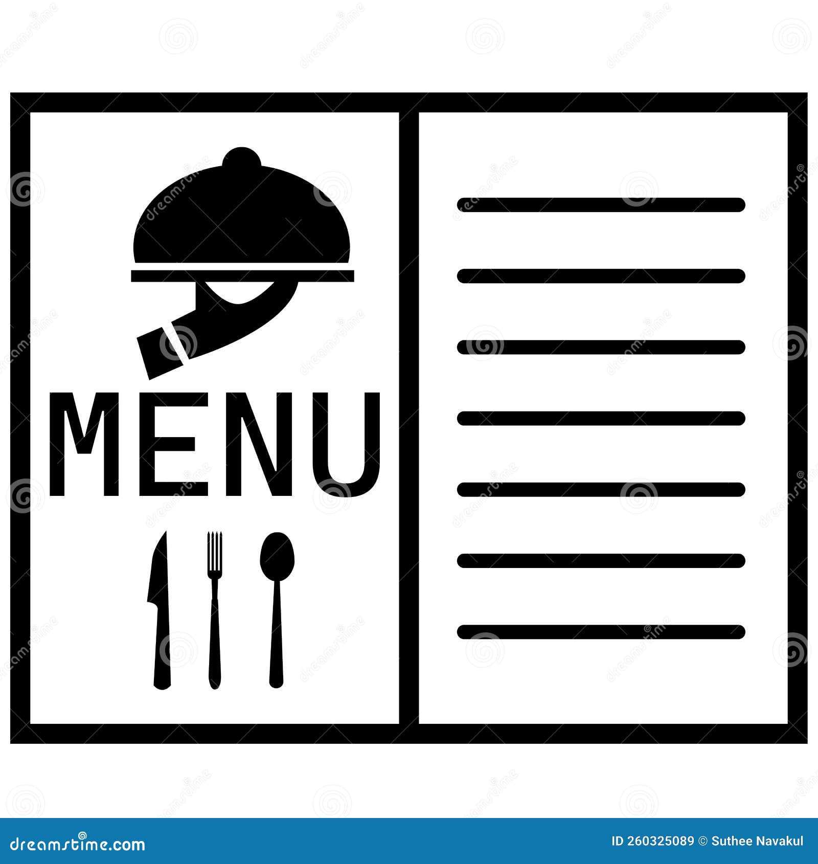 Menu Icon on White Background. Menu for the Restaurant. Menu Book Sign ... Menu Icon on White Background. Menu for the Restaurant. Menu Book Sign ...