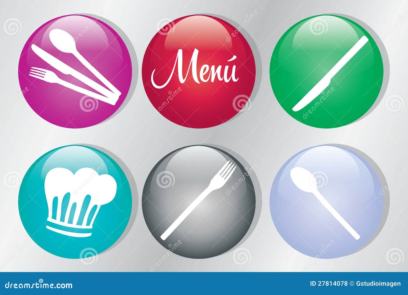 Menu Icons stock vector. Illustration of sharp, cook - 27814078