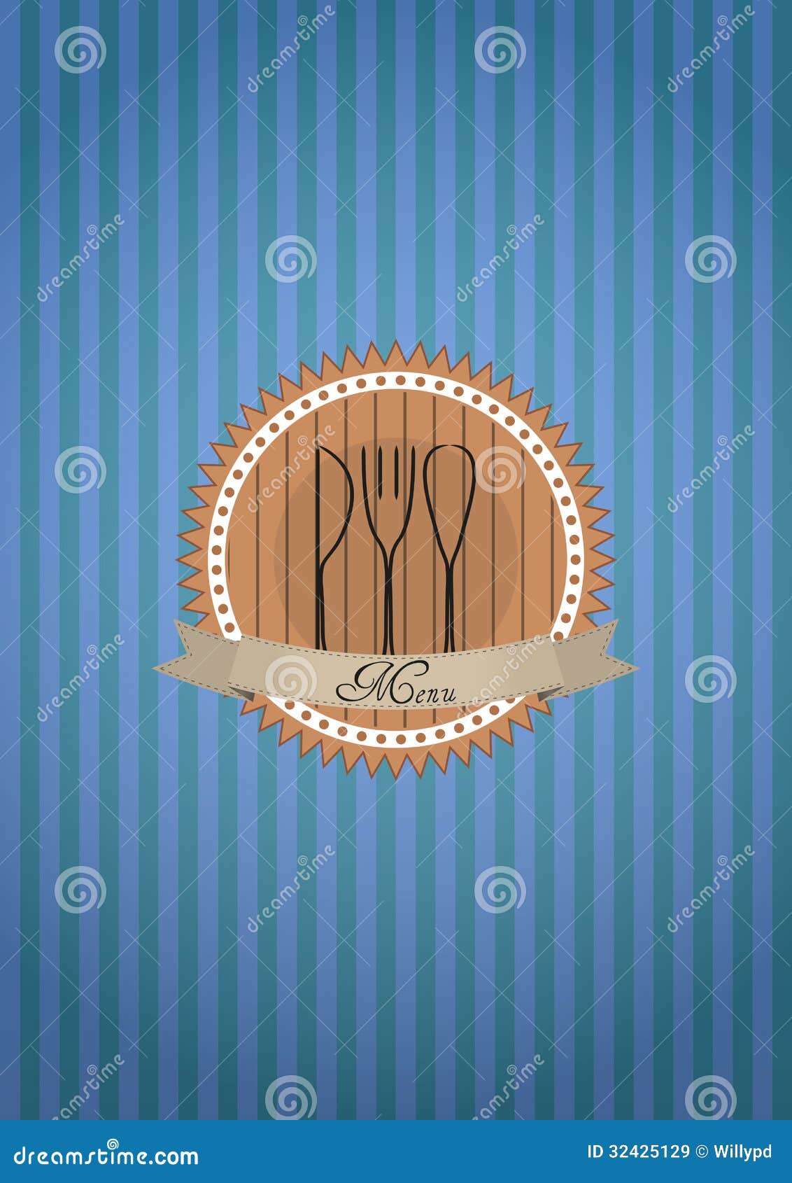 Menu stock vector. Illustration of cafe, drinks, signblue - 32425129