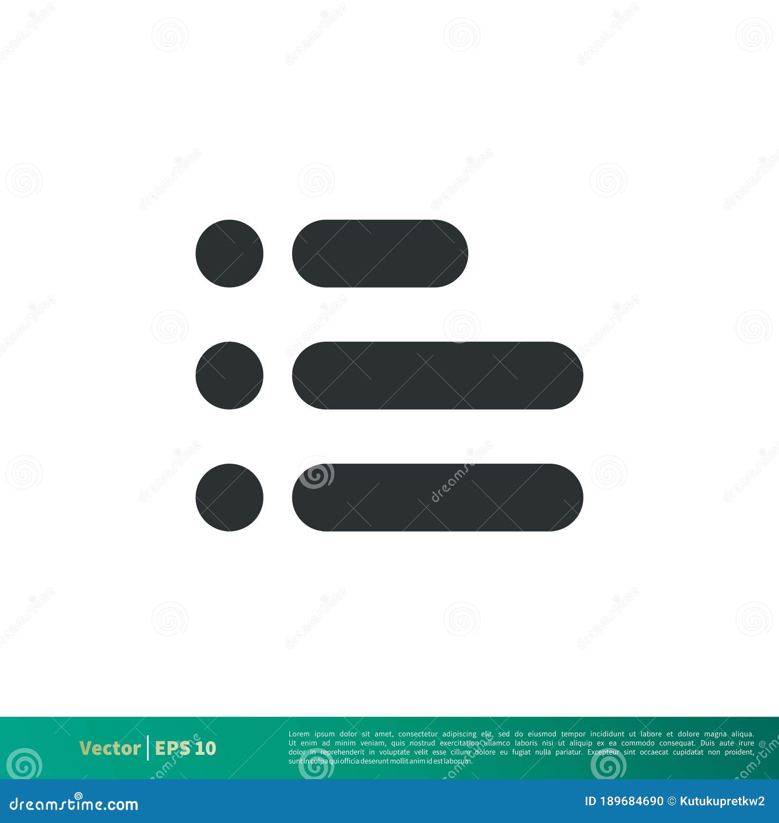 Menu Interface - UI Icon Vector Logo Template Illustration Design ...