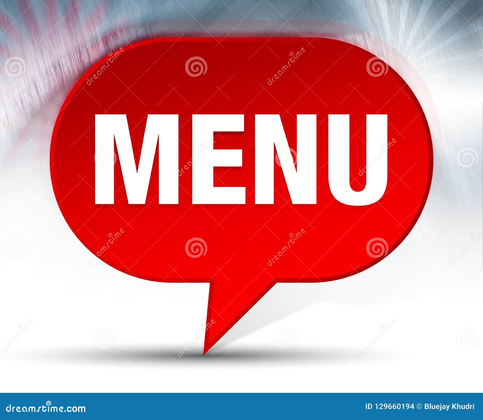 Menu Red Bubble Background stock illustration. Illustration of bill ...