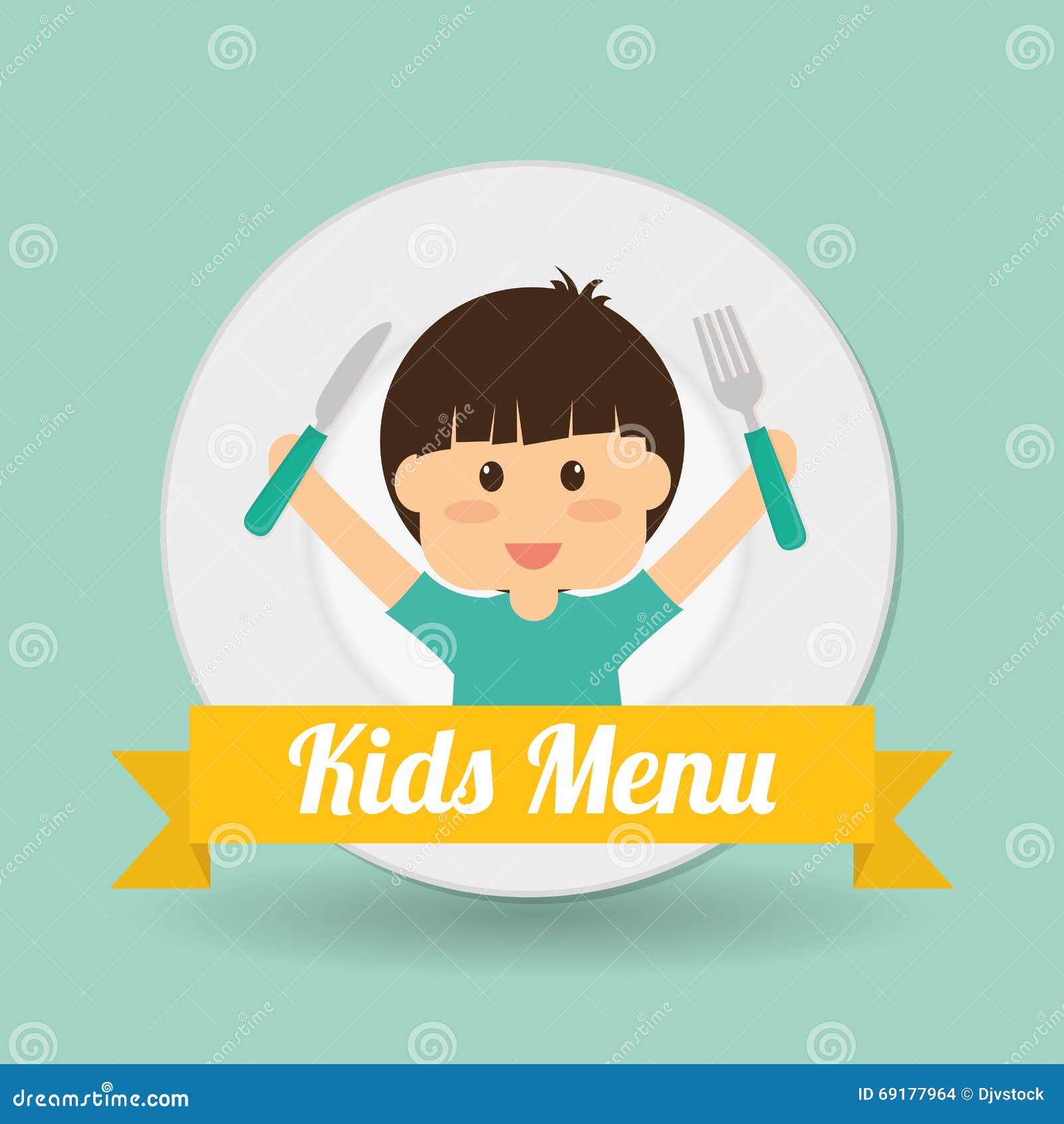 Menu Kids Icon Design, Vector Illustration, Vector Illustration Stock ...
