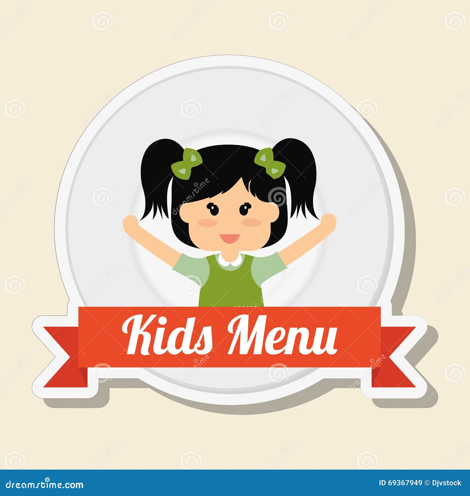 Menu Kids Icon Design, Vector Illustration, Vector Illustration Stock ...