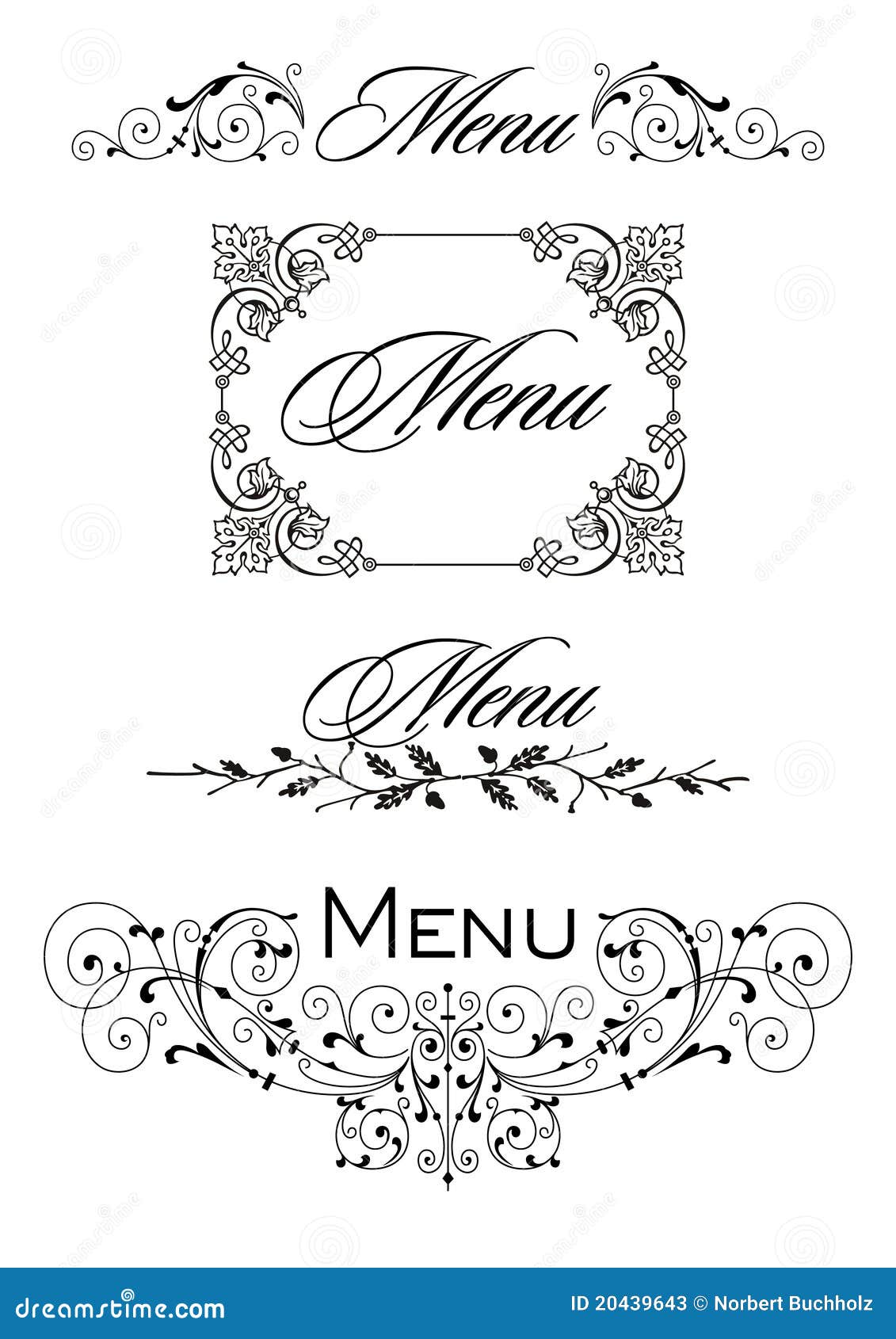 Menu Label stock vector. Illustration of cards, marginal - 20439643