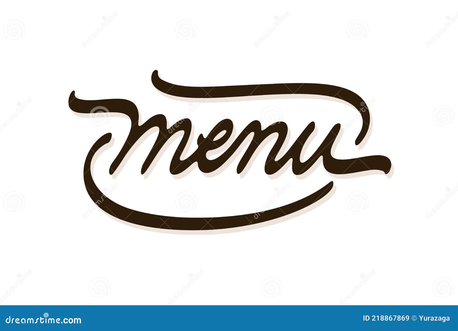 Menu lettrage vectoriel illustration de vecteur. Illustration du ...