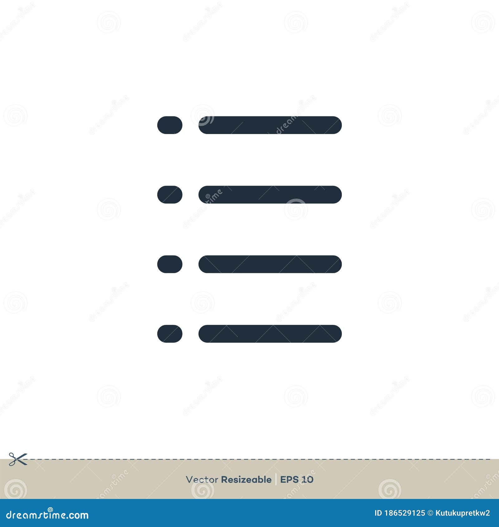 Menu List Icon Vector Logo Template Illustration Design. Vector EPS 10 ...
