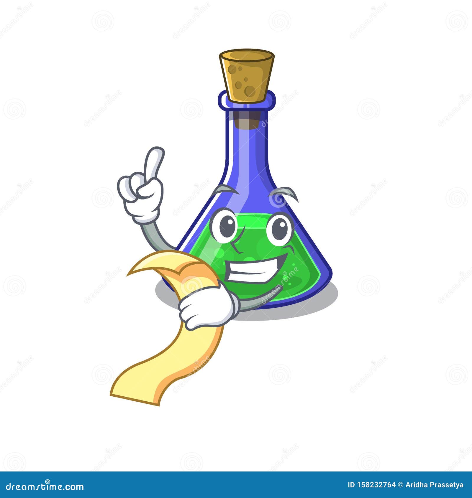 With Menu Magic Potion Cartoon Shaped in Character Stock Vector ...