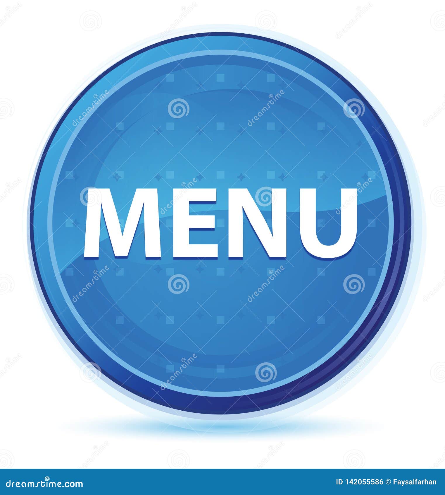 Menu Midnight Blue Prime Round Button Stock Vector - Illustration of ...