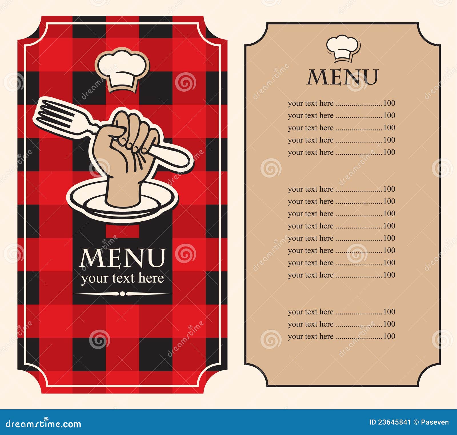 Menu no vermelho preto ilustração do vetor. Ilustração de macho - 23645841