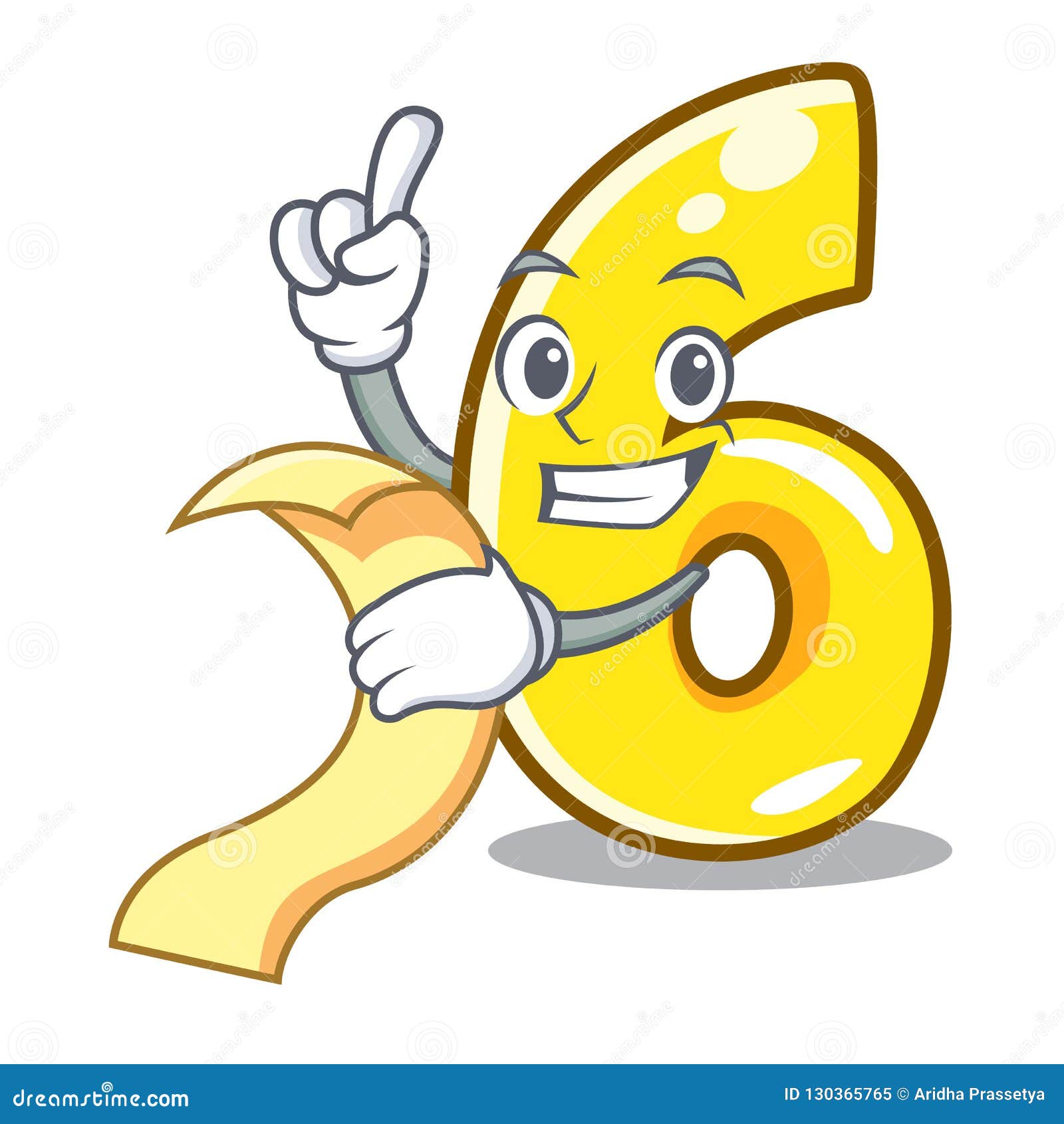 With Menu Number Six Door Sign on Cartoon Stock Vector - Illustration ...