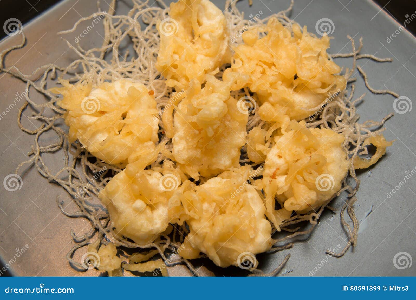Menu Octopus fritters stock image. Image of seafood, octopus - 80591399