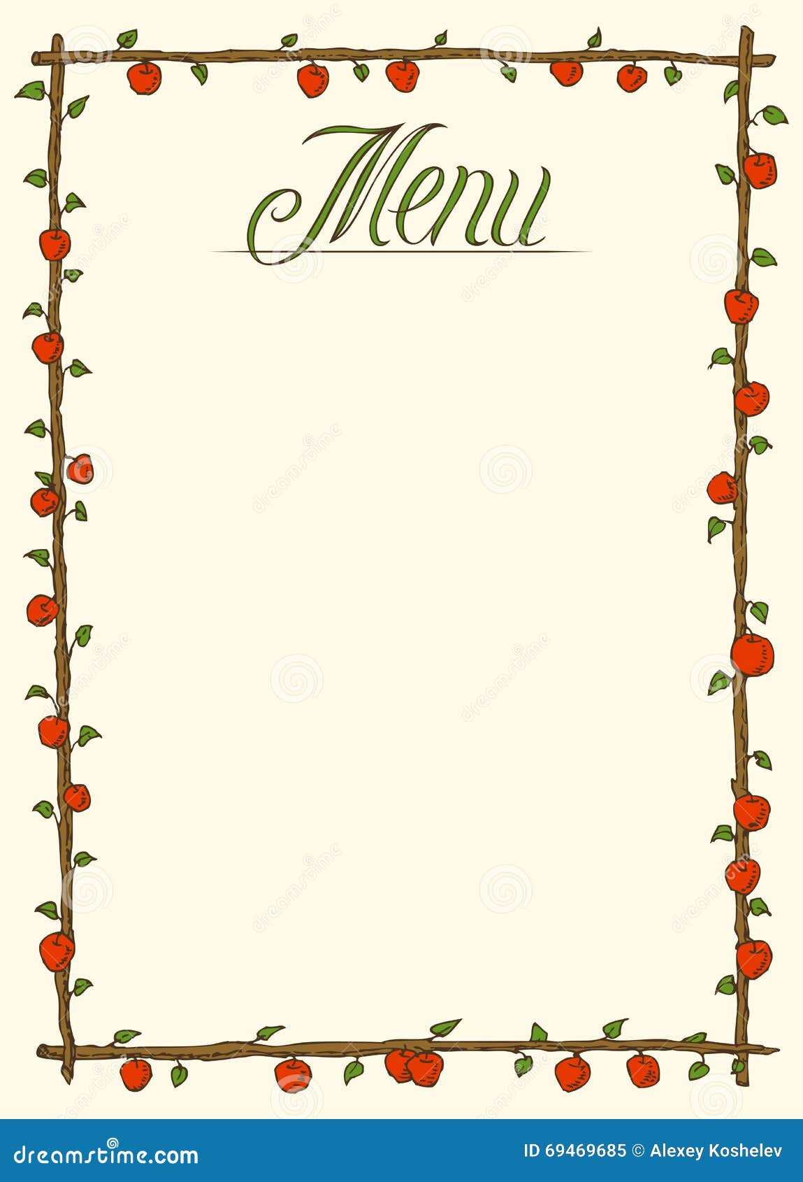 Food Menu Borders