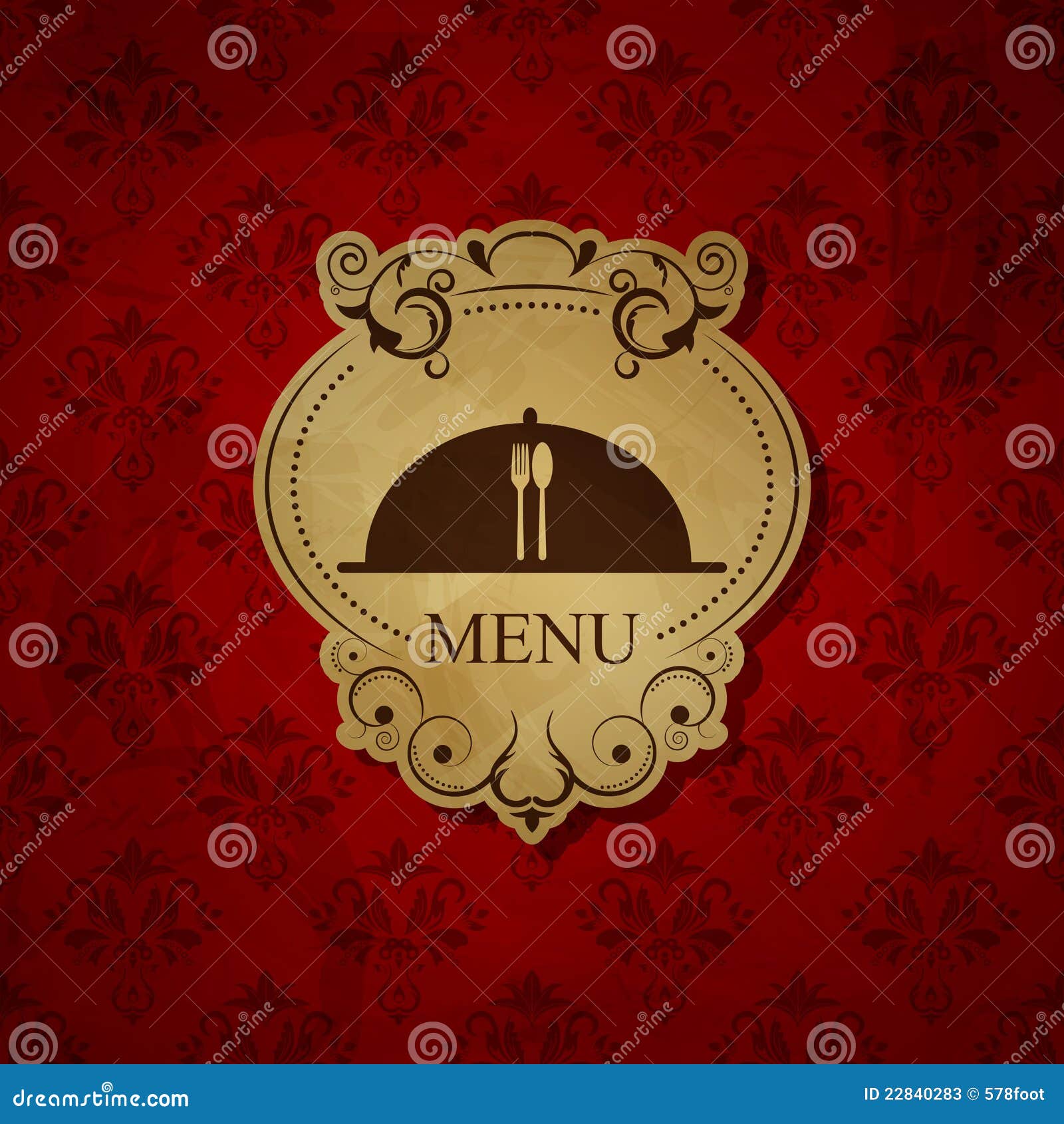 Menu pattern stock vector. Illustration of grunge, restaurant - 22840283