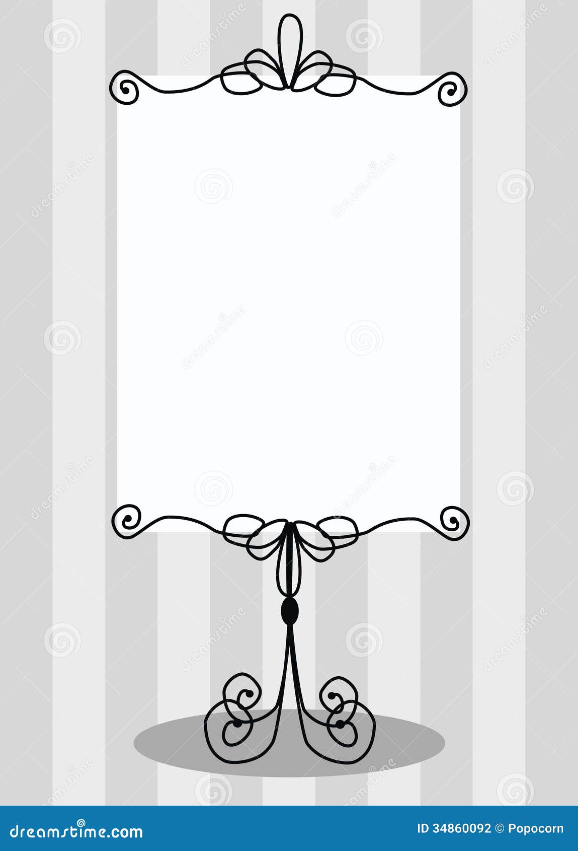 Menu placard message stock illustration. Illustration of colors - 34860092