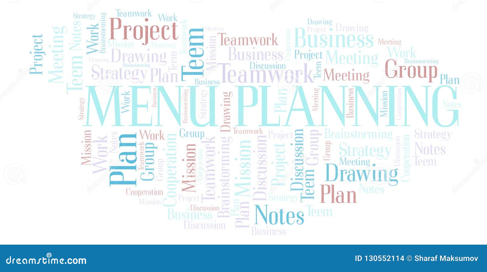 Menu Planning word cloud. stock illustration. Illustration of ...