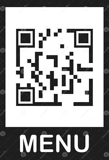 The Menu of the Restaurant, Cafe by QR Code. Stock Vector ...