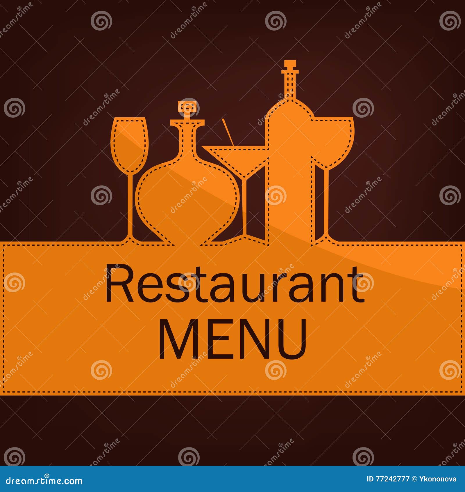 Menu for Restaurant and Cafe Stock Vector - Illustration of symbol ...