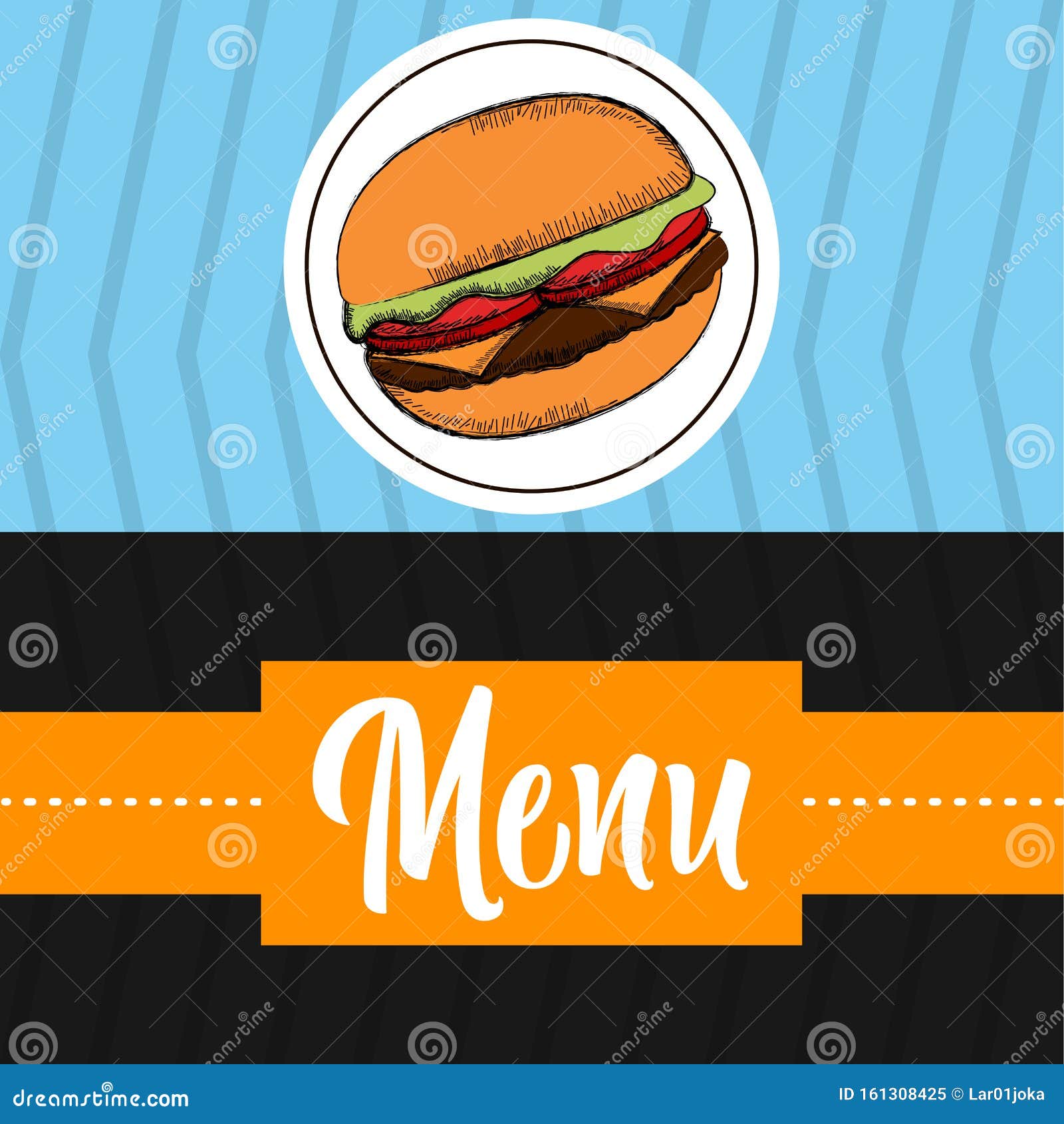 Restaurant Menu Illustration Stock Vector - Illustration of graphic ...