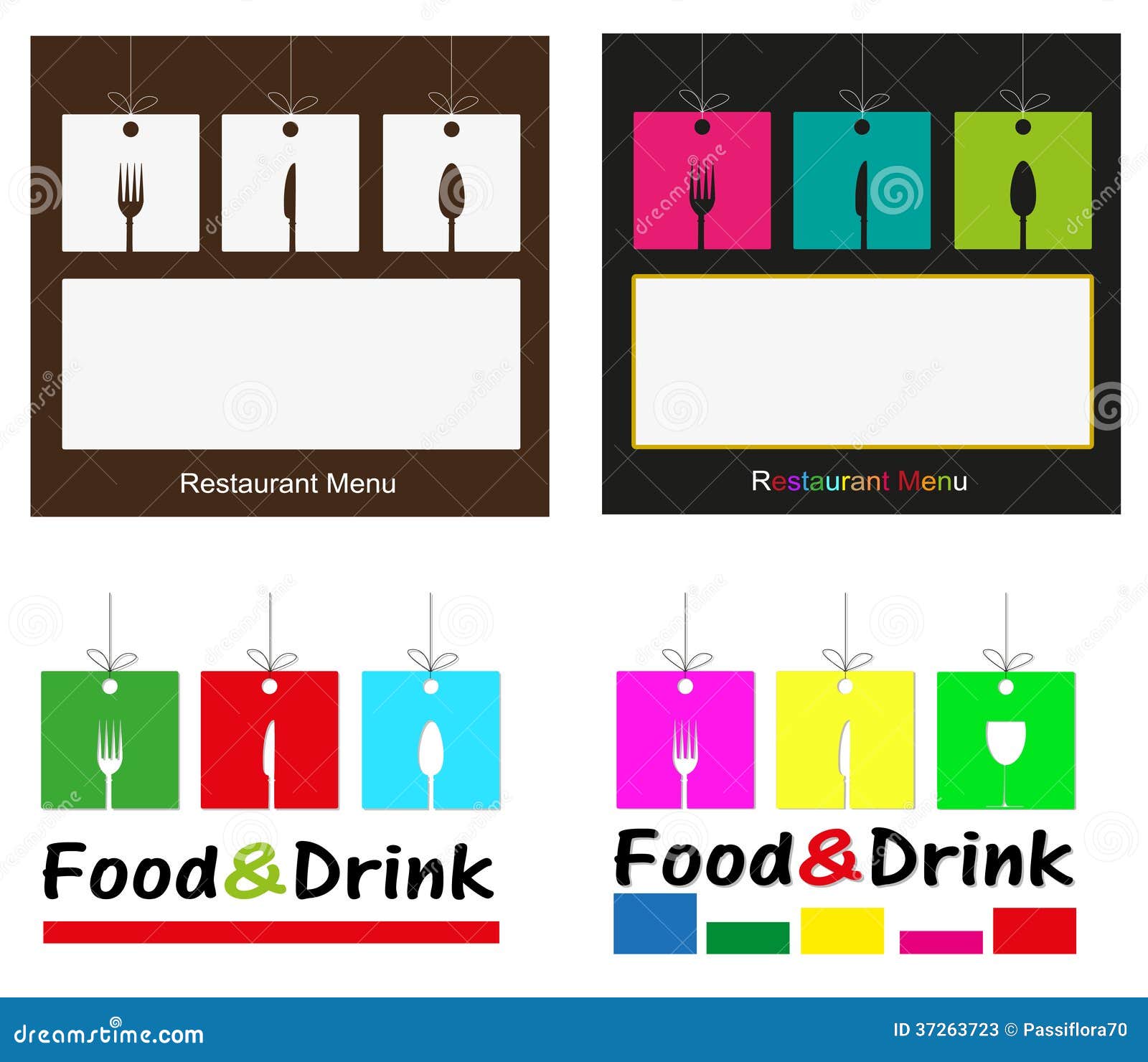 Menu for restaurant stock vector. Illustration of frame - 37263723