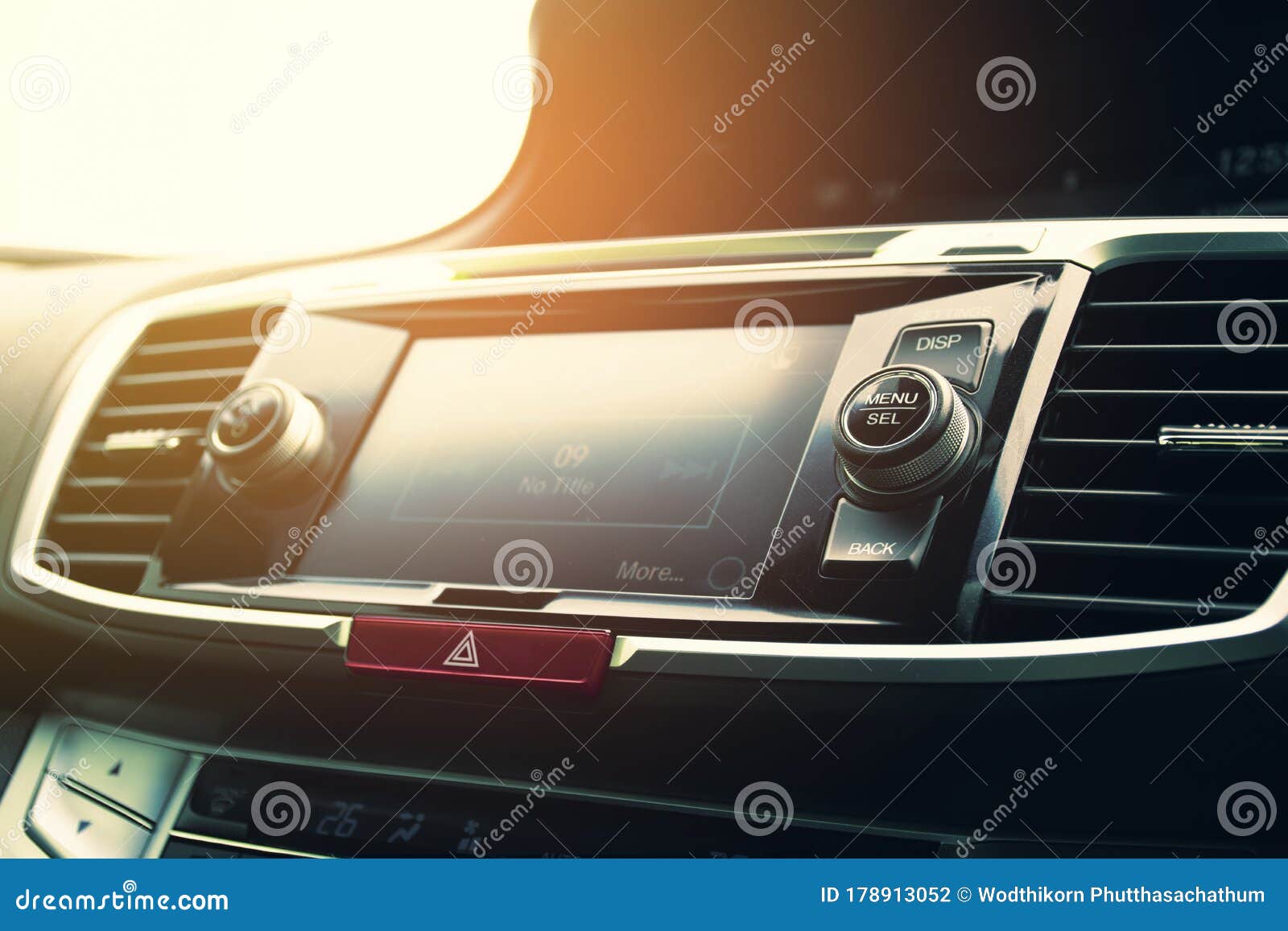 Menu and Select Button on Multimedia Control Panel of Head Unit in ...