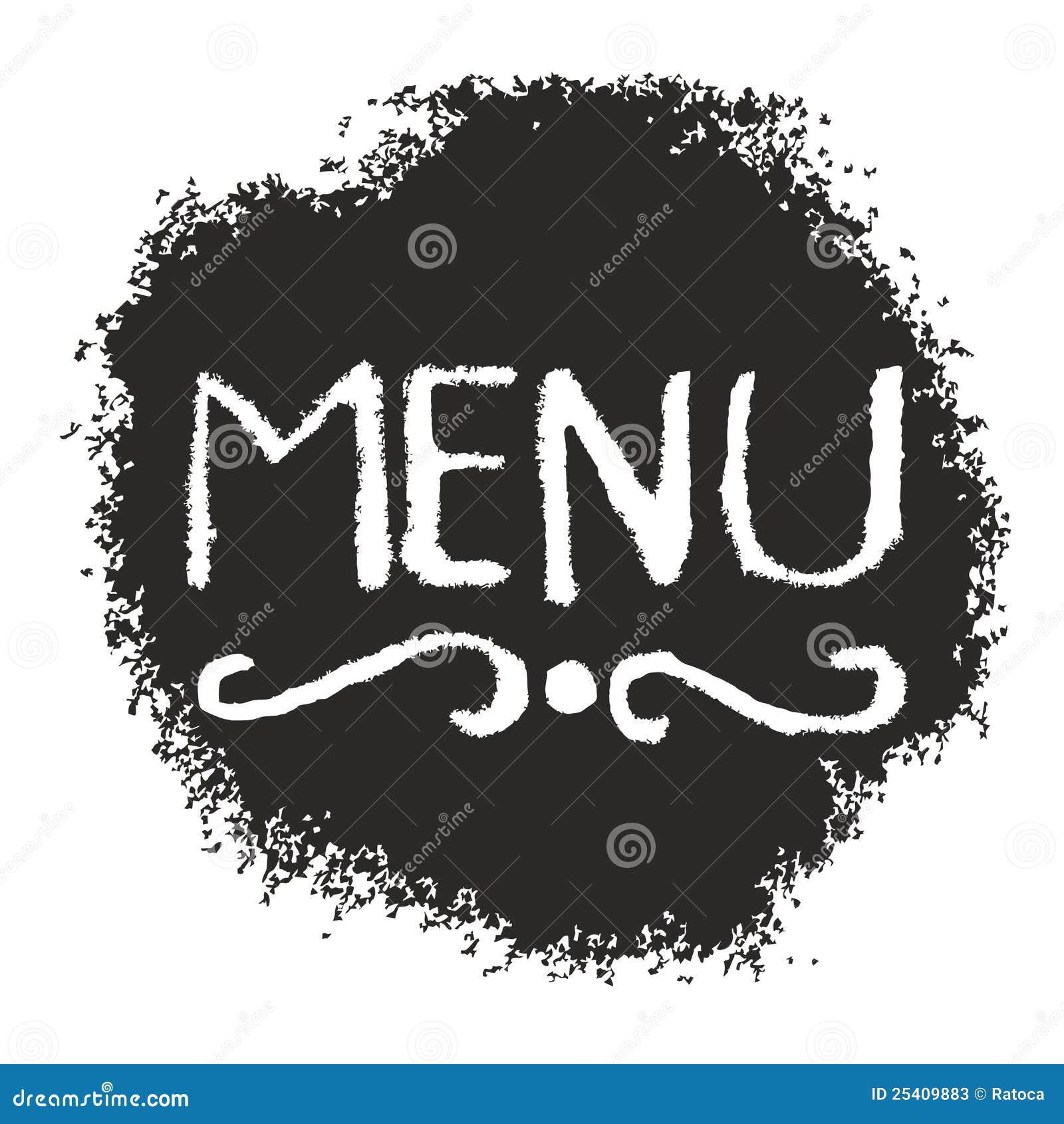 Menu sign stock vector. Illustration of elegant, classic - 25409883