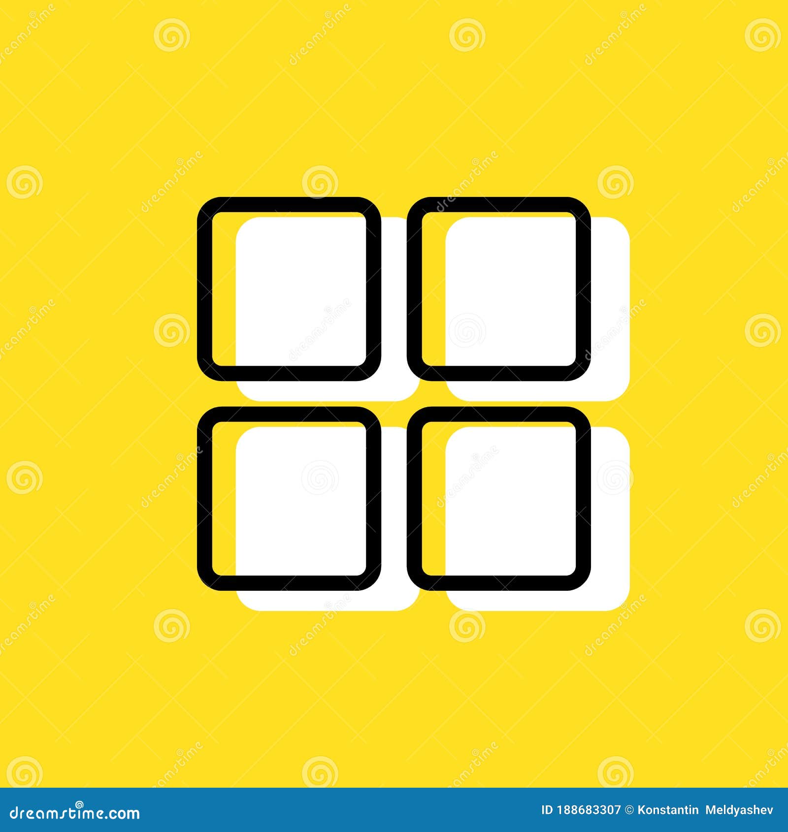 Menu Simple Vector Icon Illustration Stock Illustration - Illustration ...