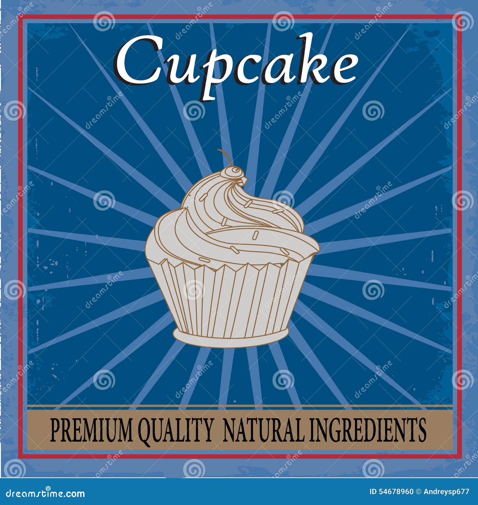 Menu template with Cake stock vector. Illustration of retro - 54678960