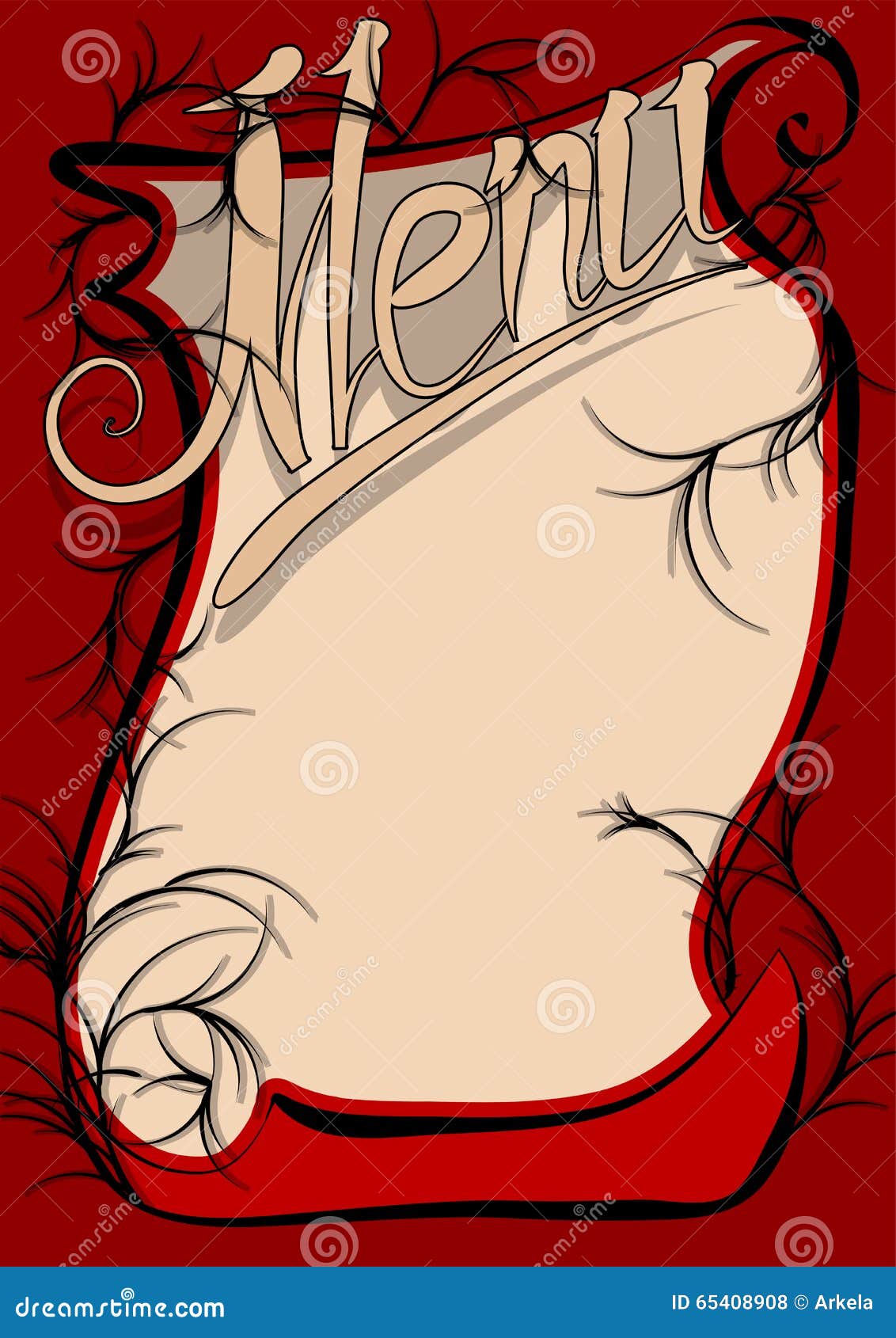 Menu template stock illustration. Illustration of graphic - 65408908