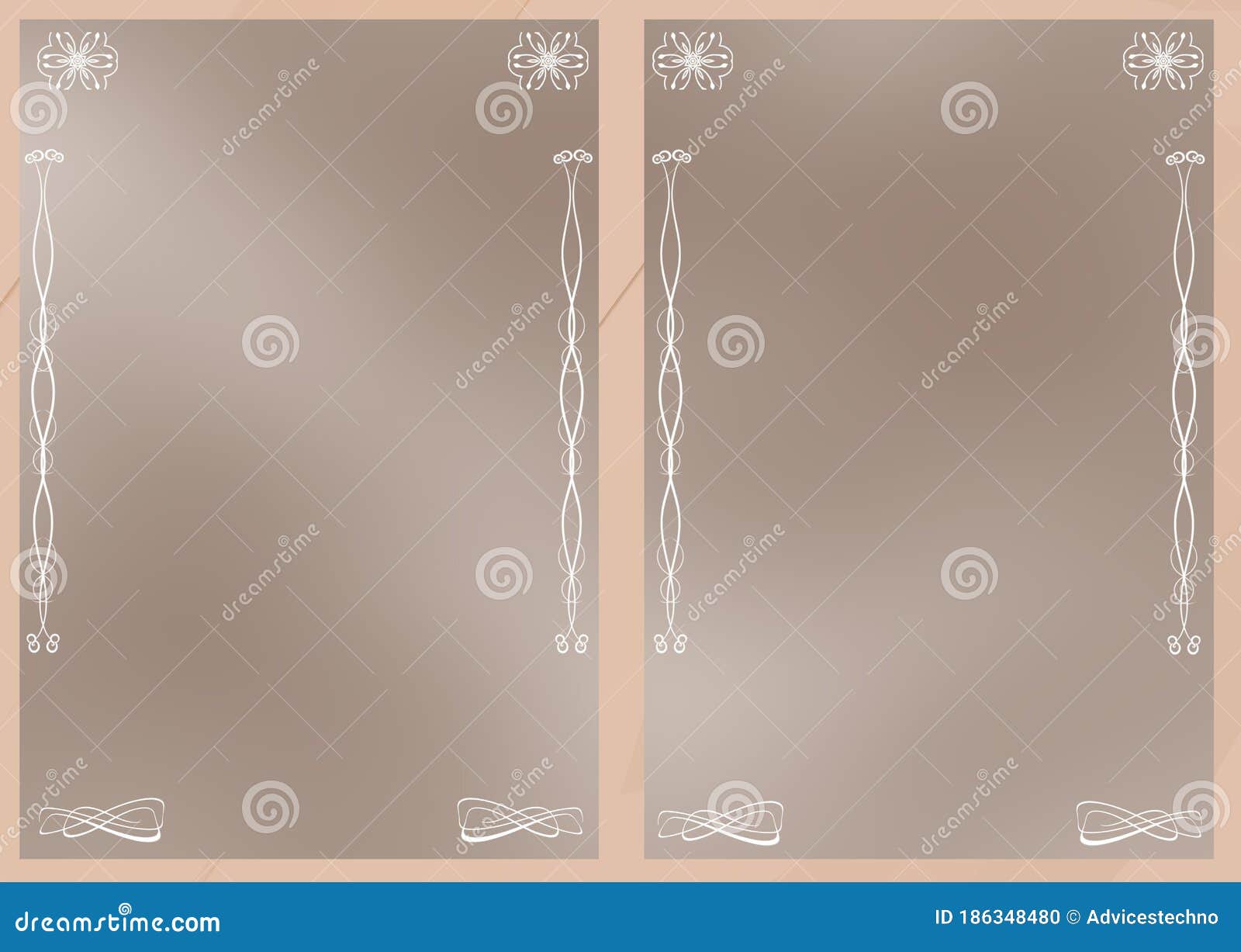 Menu Template for Personalization for Food and Drinks Stock Vector ...
