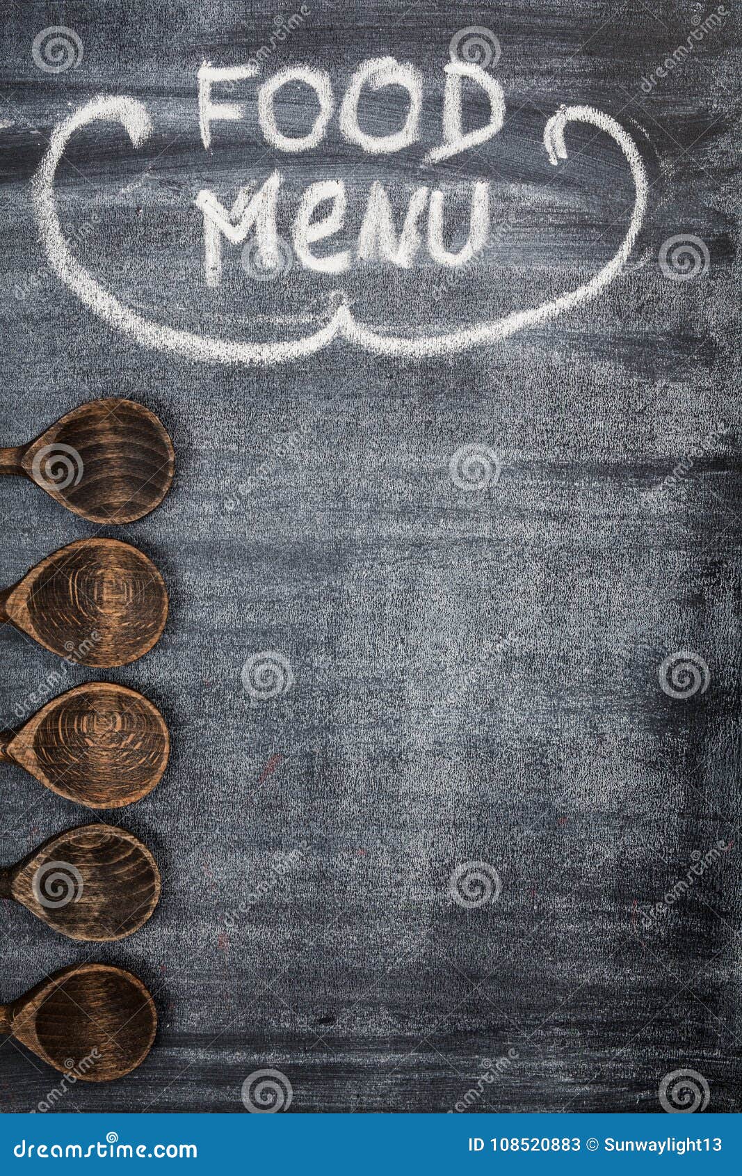 Menu Title Written with Chalk Stock Image - Image of list, chalk: 108520883