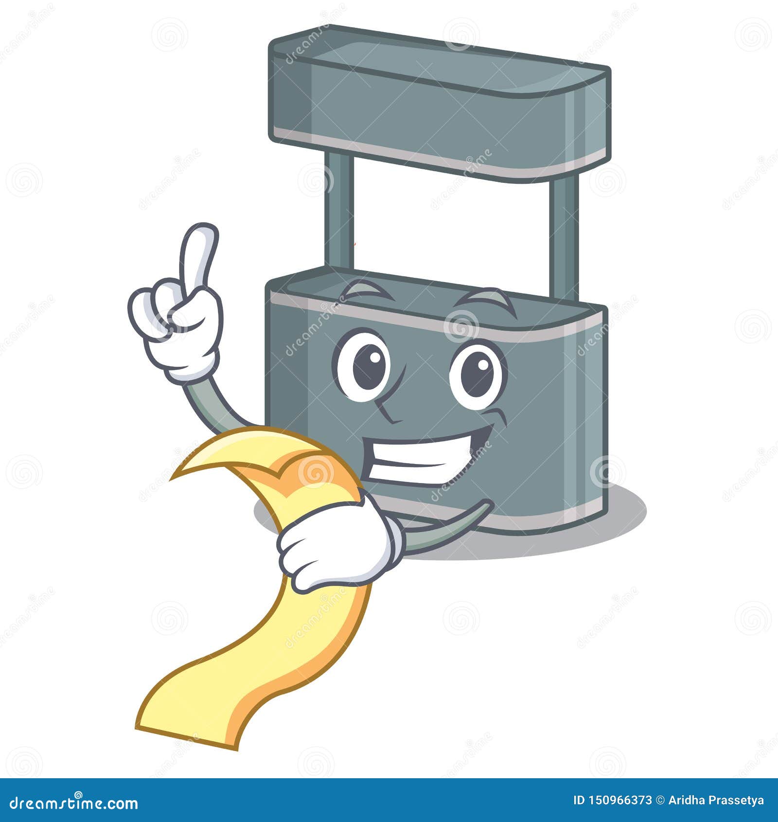 With Menu Trade Stand on the Cartoon Roadside Stock Vector ...