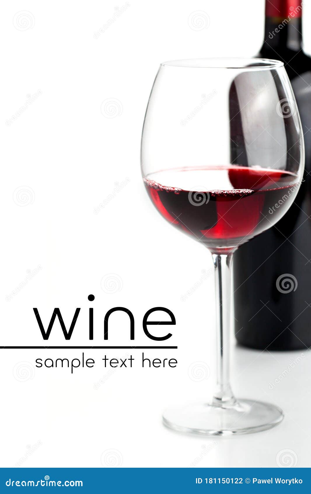 Menu Wine Project - Isolated Text Stock Photo - Image of pour ...