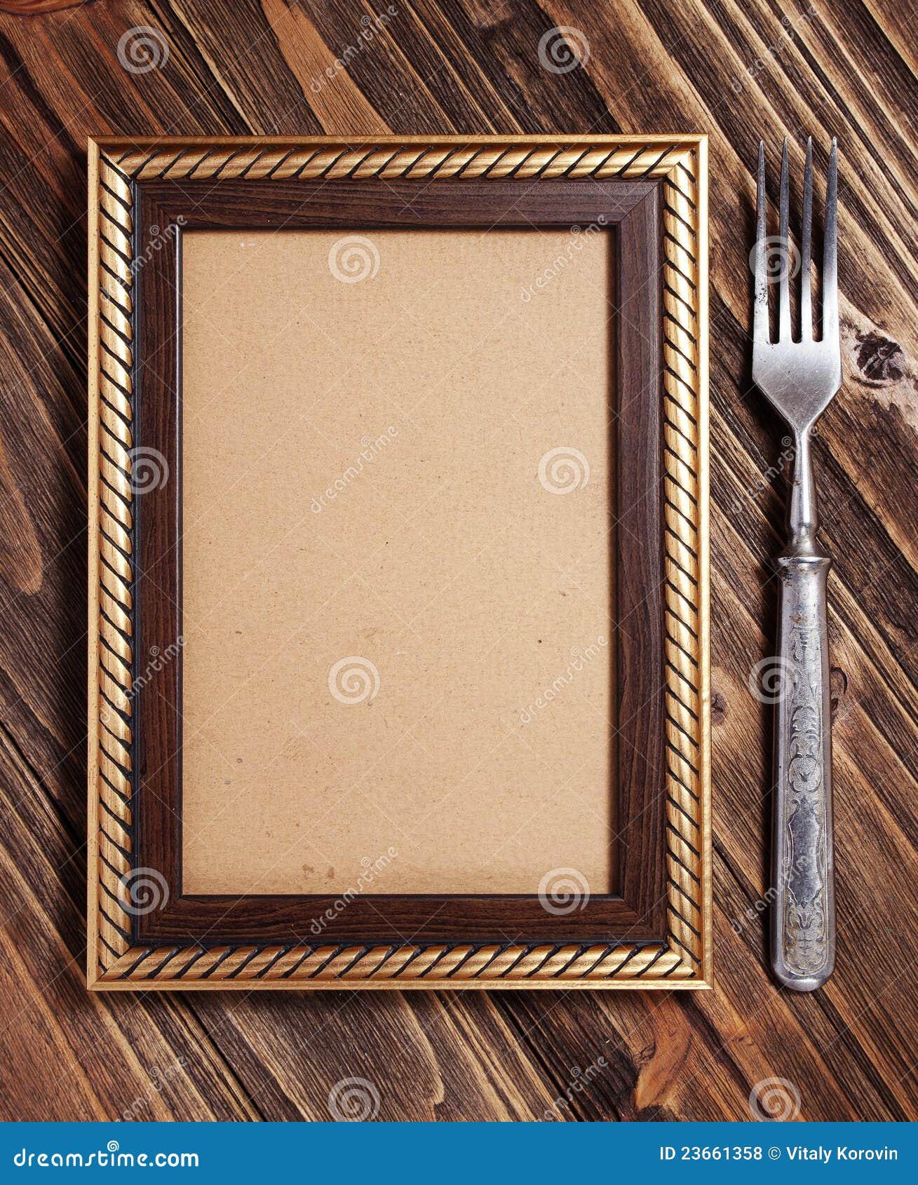 Menu on the wooden board stock photo. Image of cafe, brown - 23661358